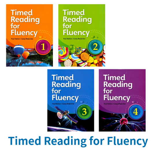 【Timed Reading for Fluency】Student Book + Audio QR Code (Level 1~4 ...