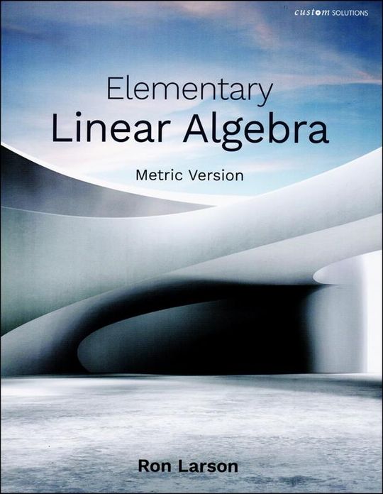 Elementary Linear Algebra Metric Version LARSON - 麗文校園購∣師生教育優惠 • 線上一起GO ...